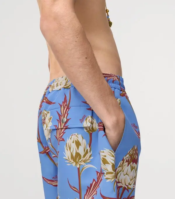 Loewe X Paula’s Ibiza Artichoke Swim Shorts - Blue