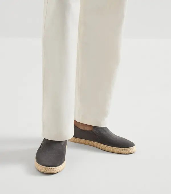 Brunello Cucinelli Suede Espadrille Slip-ons
