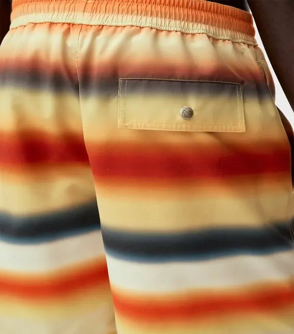 Loewe X Paula’s Ibiza Striped Swim Shorts - Orange