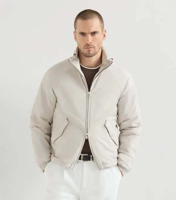Brunello Cucinelli Water-resistant Packable Hood Jacket - Blue