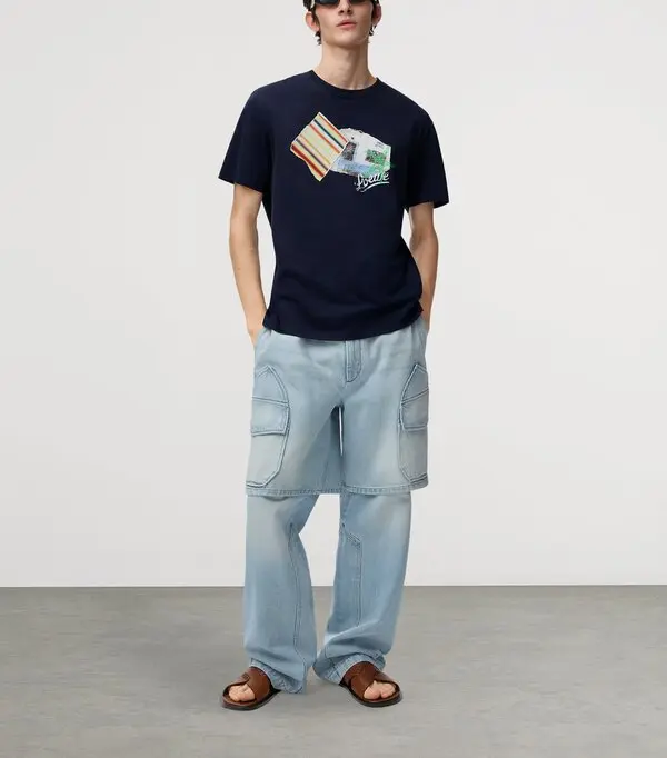 Loewe X Paula's Ibiza Relaxed T-shirt - Navy