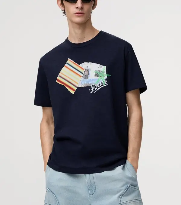 Loewe X Paula's Ibiza Relaxed T-shirt - Navy