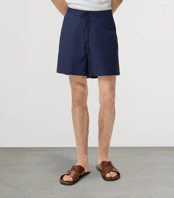 Loewe X Paula’s Ibiza Poplin Shorts - Navy