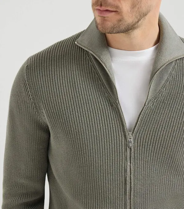 Brunello Cucinelli Cotton Zip-up Cardigan