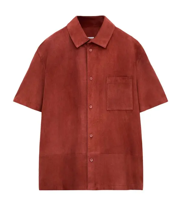 Loewe X Paula’s Ibiza Suede Anagram Shirt