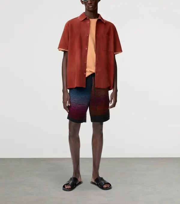 Loewe X Paula’s Ibiza Suede Anagram Shirt