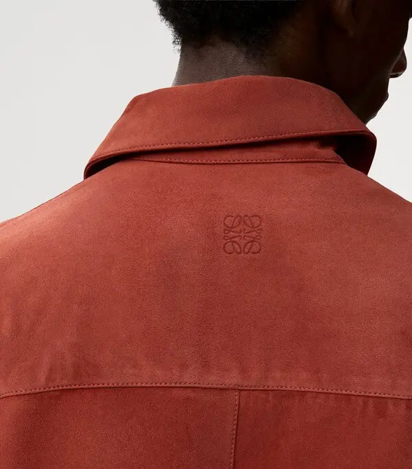 Loewe X Paula’s Ibiza Suede Anagram Shirt