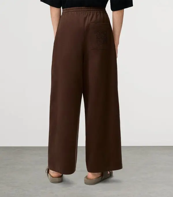 Loewe X Paula's Ibiza Cotton Satin Trousers - Brown