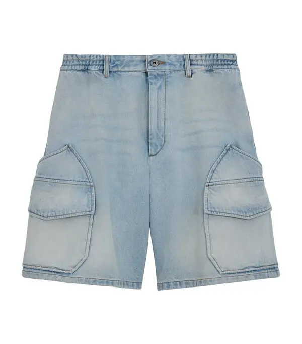 Loewe X Paula's Ibiza Cargo Denim Shorts - Blue