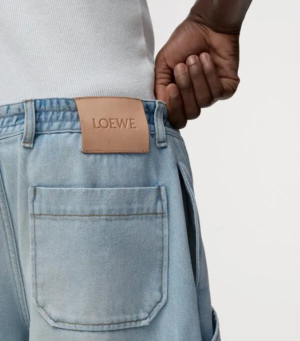Loewe X Paula's Ibiza Cargo Denim Shorts - Blue