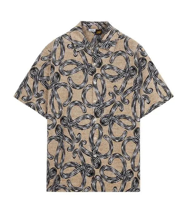 Loewe X Paula’ Ibiza Terry Anagram Shirt - Beige