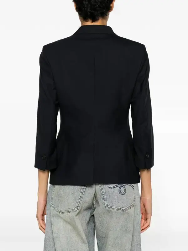 Tagliatore Debra Single-breasted Patch-pocket Blazer - Blue