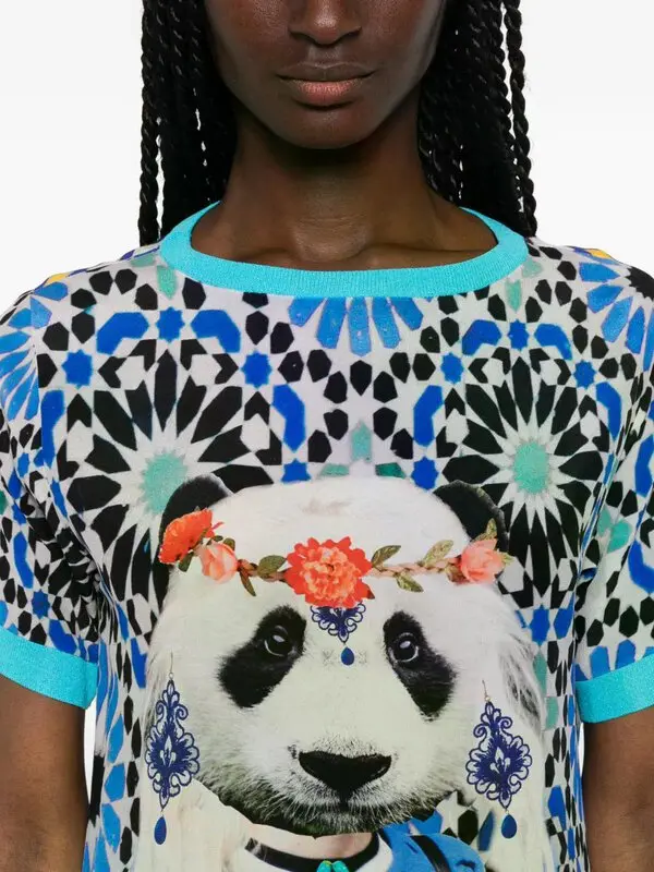 The Artistylist Panda-print Mini Dress