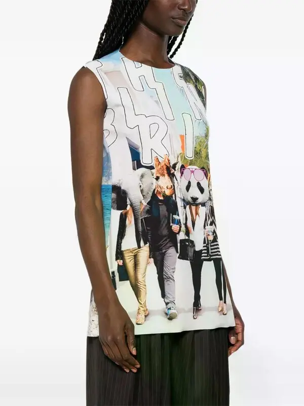 The Artistylist Graphic-print Sleeveless Top