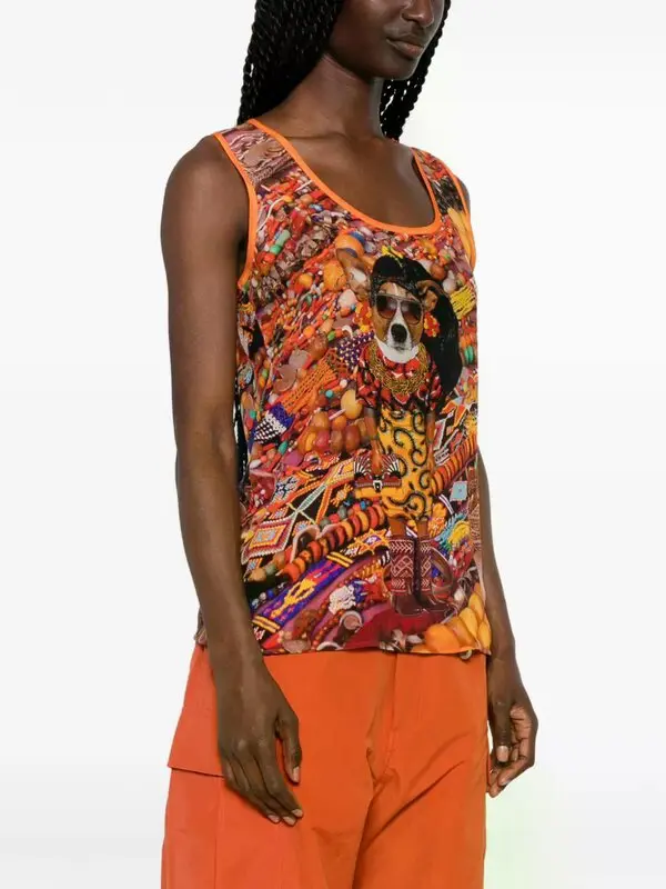 The Artistylist Graphic-print Sleeveless Top