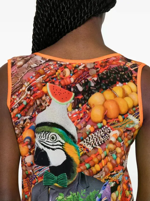 The Artistylist Graphic-print Sleeveless Top