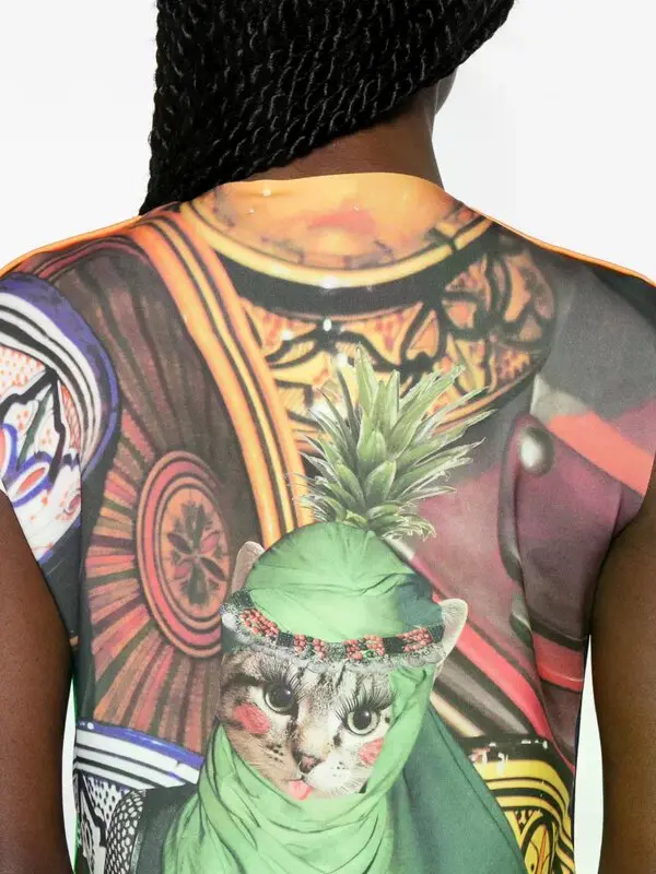 The Artistylist Graphic Print Mini Dress