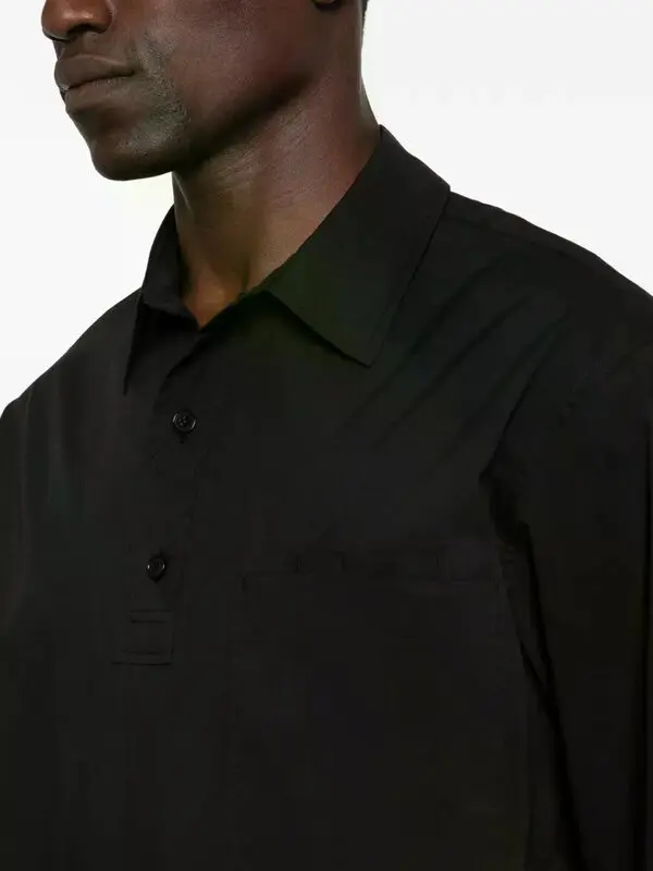 AMOMENTO Chest-pocket Polo Shirt