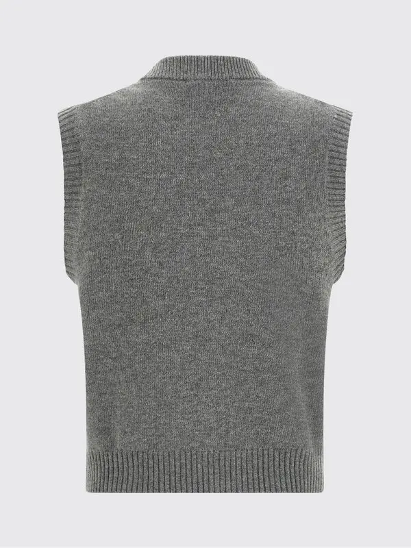 GANNI Wool Vest With Graphic Logo