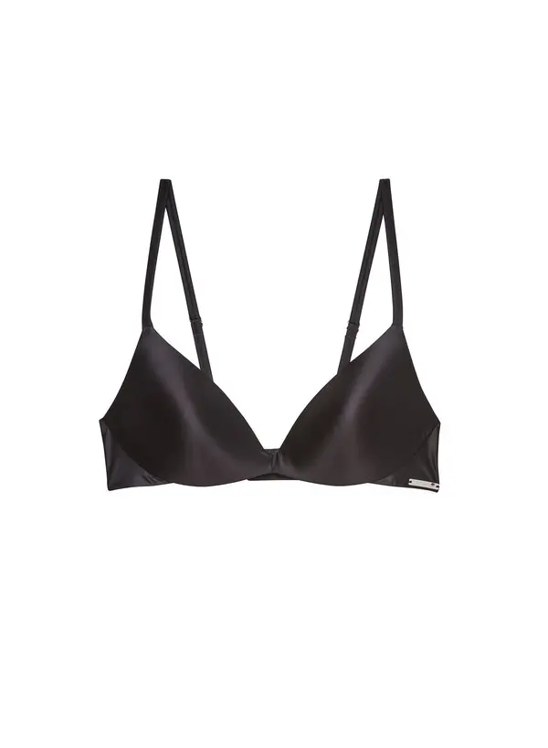 FLEUR DU MAL Le Gloss Wireless Push Up Bra - Black