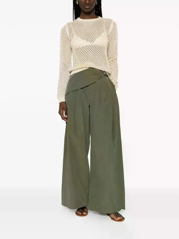 Marella Crystal-embellished Open-knit Sweater