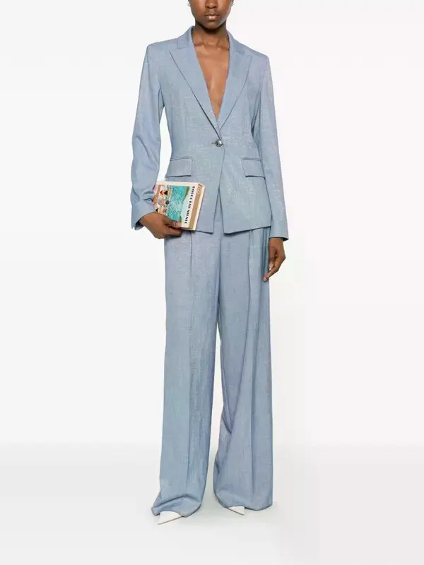Marella Metallic-effect Notched-lapel Suit