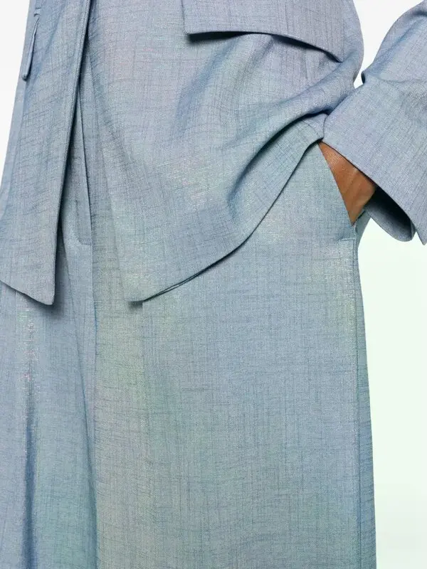 Marella Metallic-effect Notched-lapel Suit