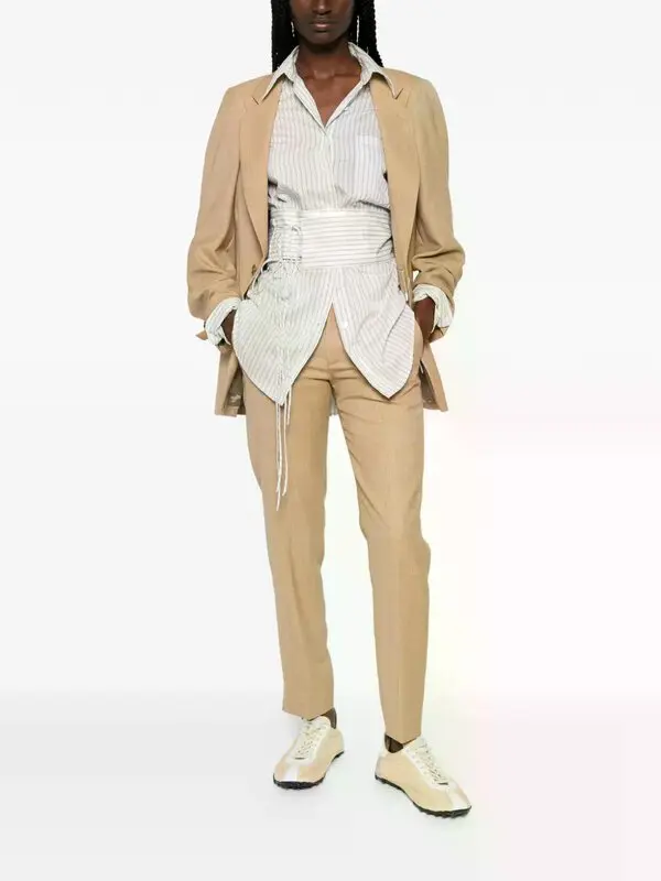 MAISON MARGIELA Slit-cuff Tailored Trousers - Neutrals