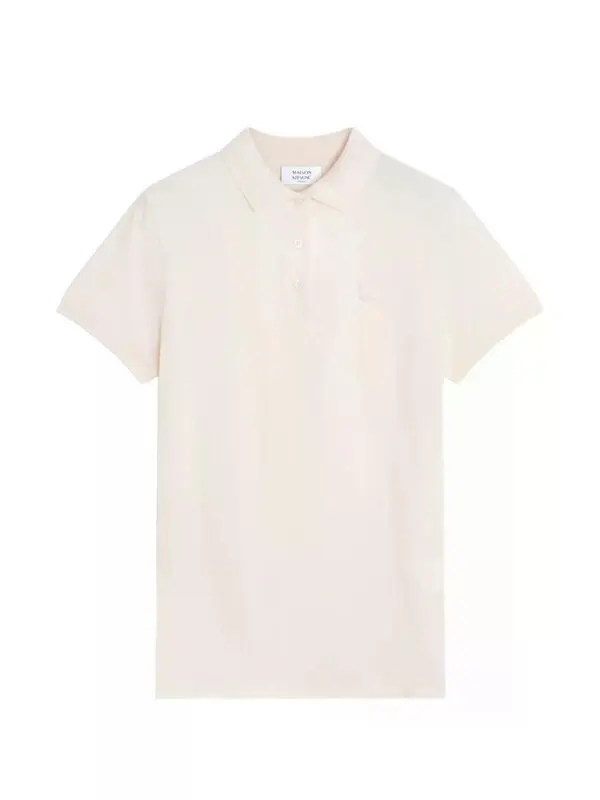 Maison Kitsuné Fox-patch Polo Shirt - Pink