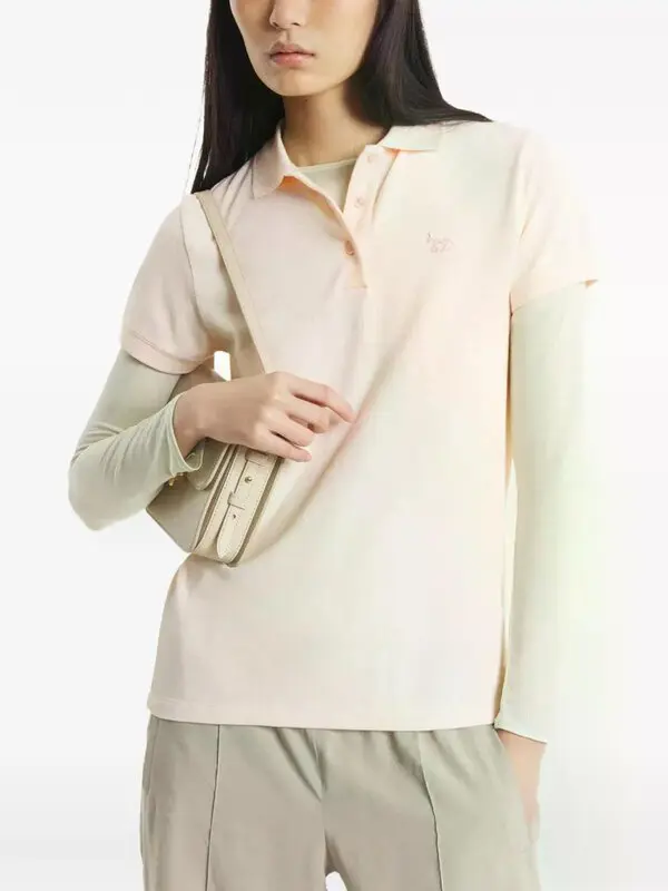 Maison Kitsuné Fox-patch Polo Shirt - Pink