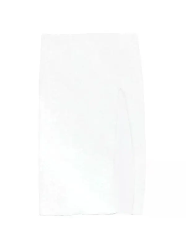 Oseree Sequin-embellished Midi Skirt - White