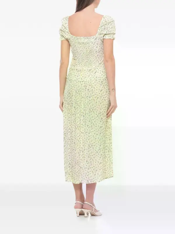 MAR DE MARGARITAS Letizia Floral-print Blouse - Yellow