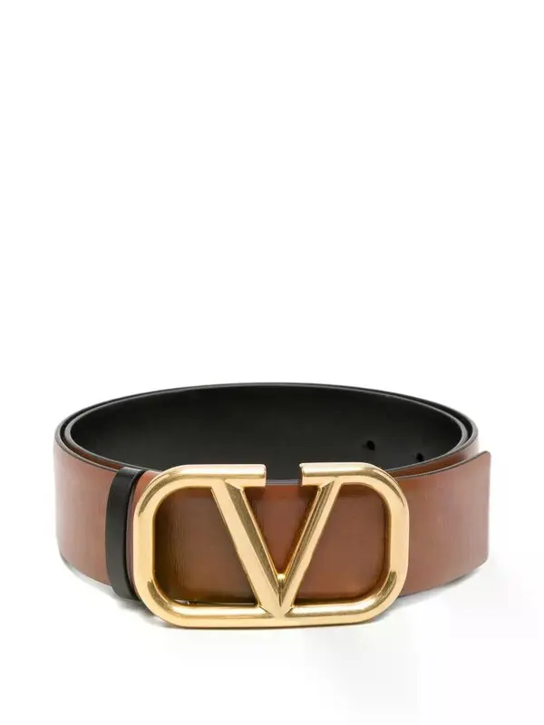 Valentino Garavani Vlogo Reversible Belt - Brown