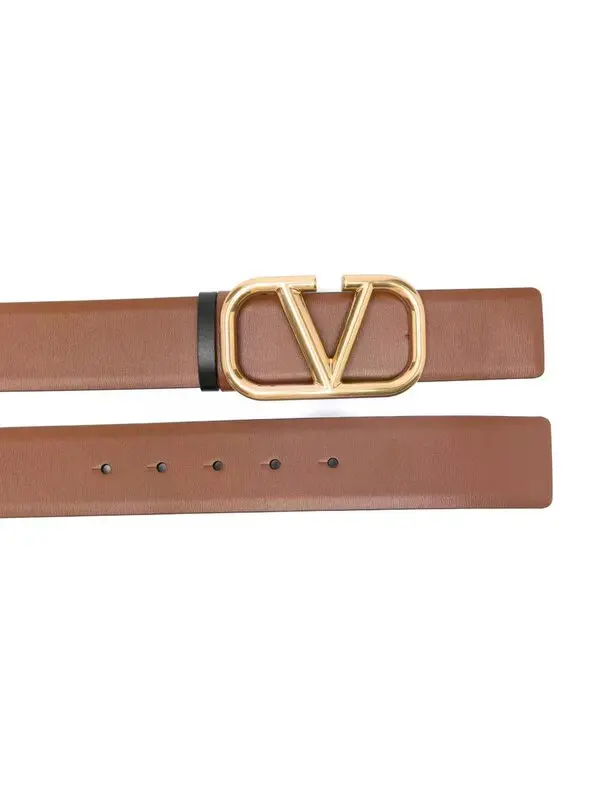 Valentino Garavani Reversible Vlogo Signature Belt - Brown