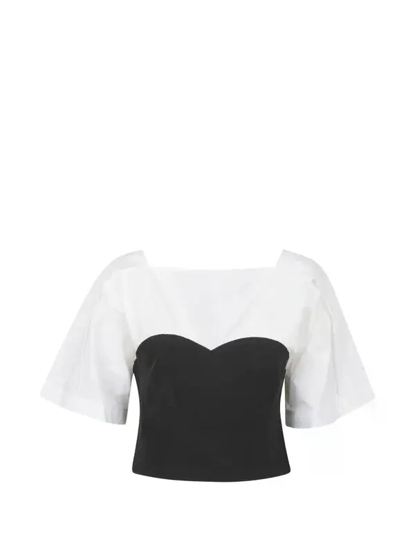 Simkhai Panelled Sweetheart-neck Top