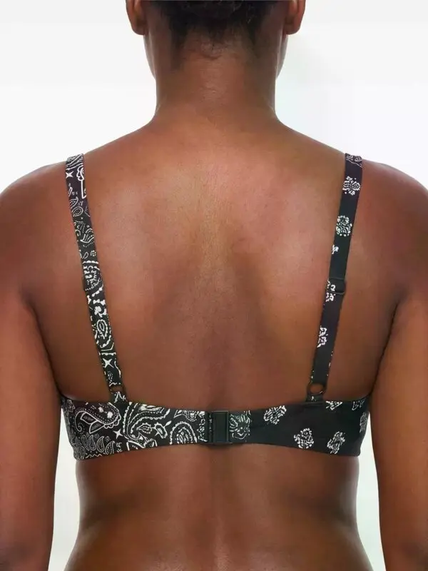 MC2 SAINT BARTH Amira Bandana-print Underwired Bikini Top