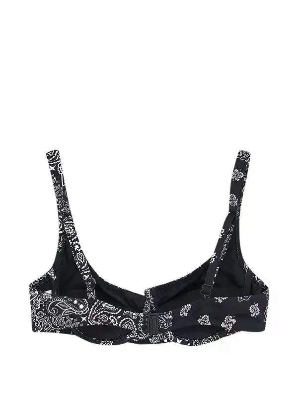MC2 SAINT BARTH Amira Bandana-print Underwired Bikini Top