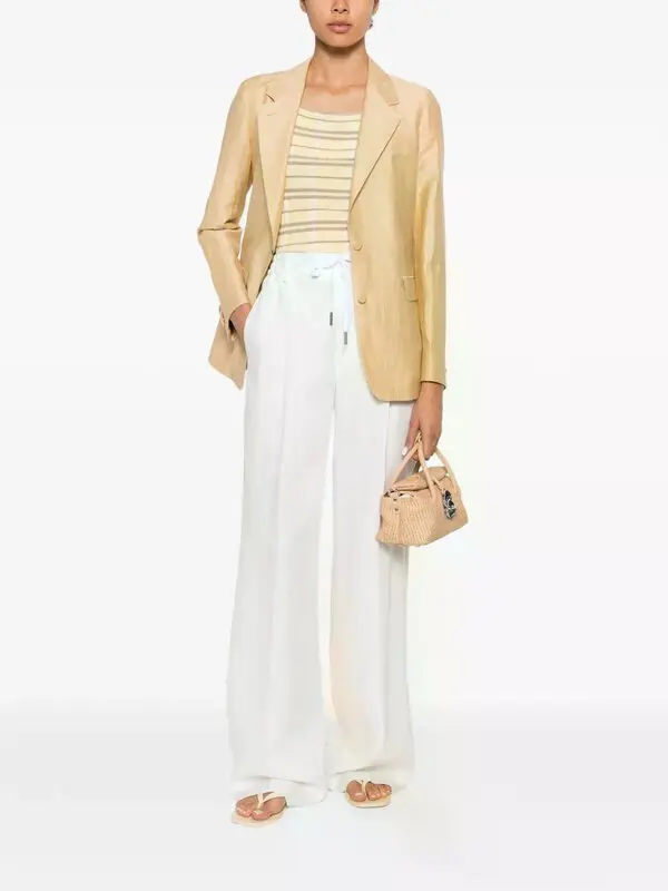 Tagliatore Slub Texture Single-breasted Blazer - Neutrals