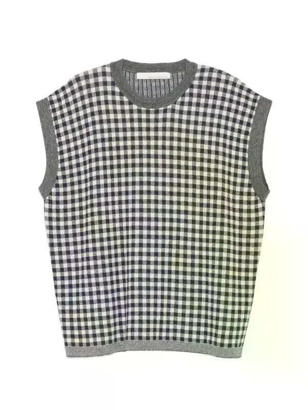 ORIGINAL VINTAGE Gingham-pattern Top - Blue