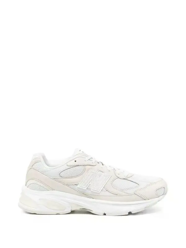 Comme Des Garçons Panelled Lace-up Sneakers - Neutrals