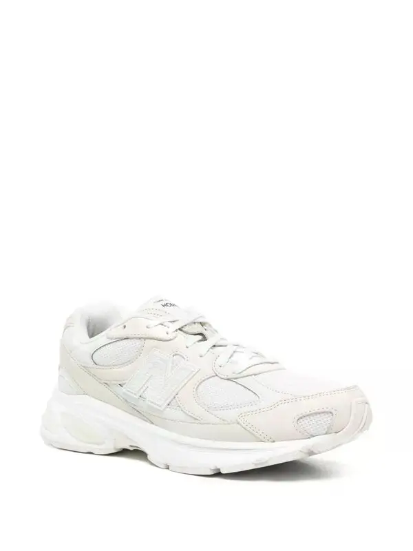 Comme Des Garçons Panelled Lace-up Sneakers - Neutrals