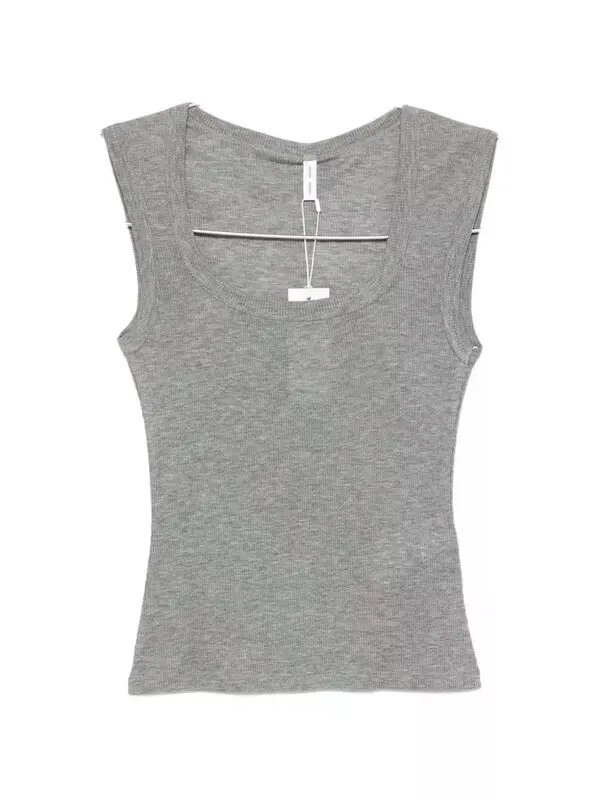 SAMSOE SAMSOE Sadou Ribbed-knit Tank Top - Grey