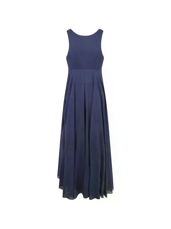 Aspesi Tiered Sleeveless Maxi Dress - Blue