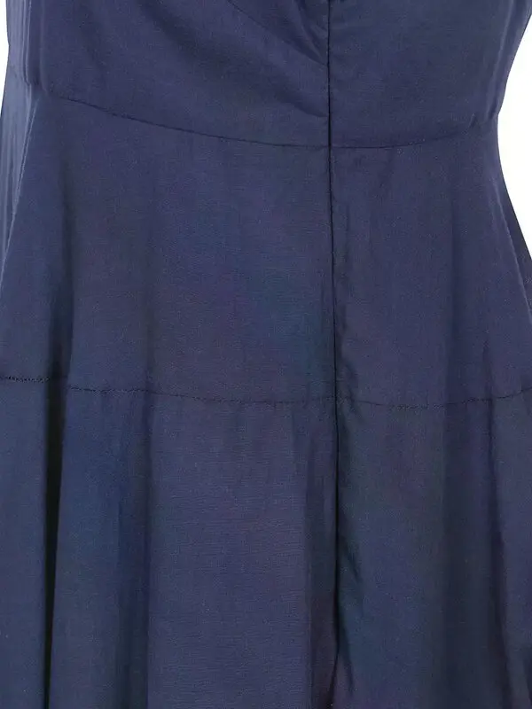 Aspesi Tiered Sleeveless Maxi Dress - Blue