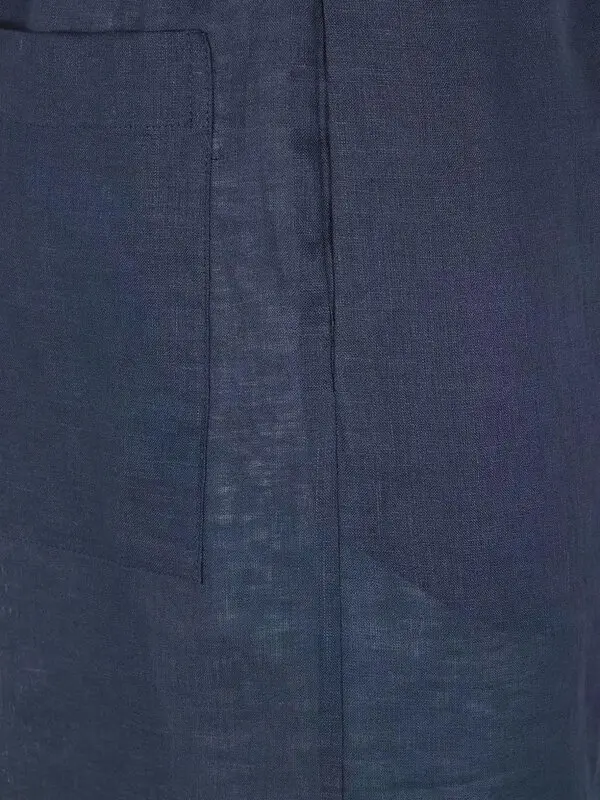 Liviana Conti Drawstring Linen Trousers