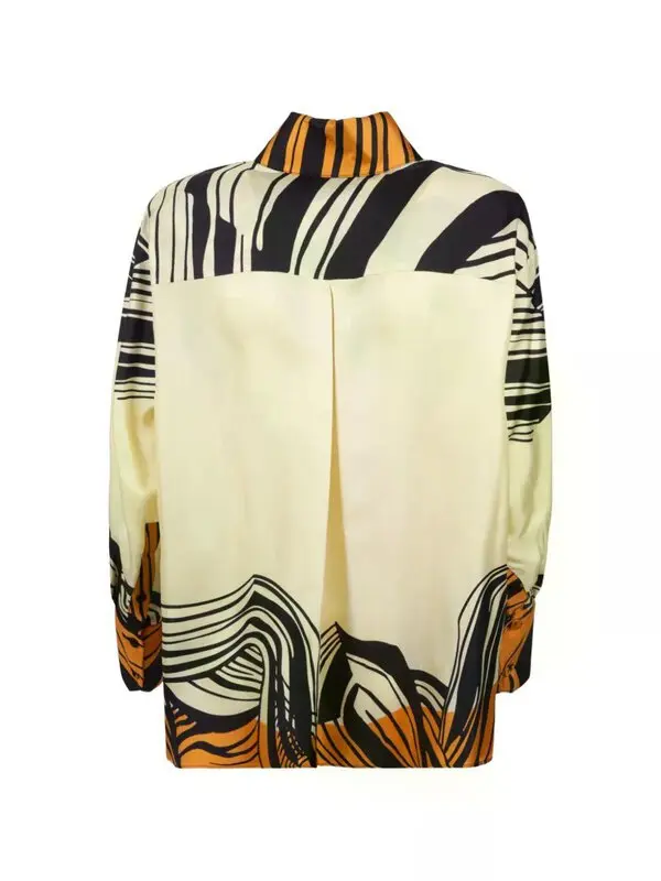 Raquel Diniz Graphic-print Twill Shirt - Neutrals