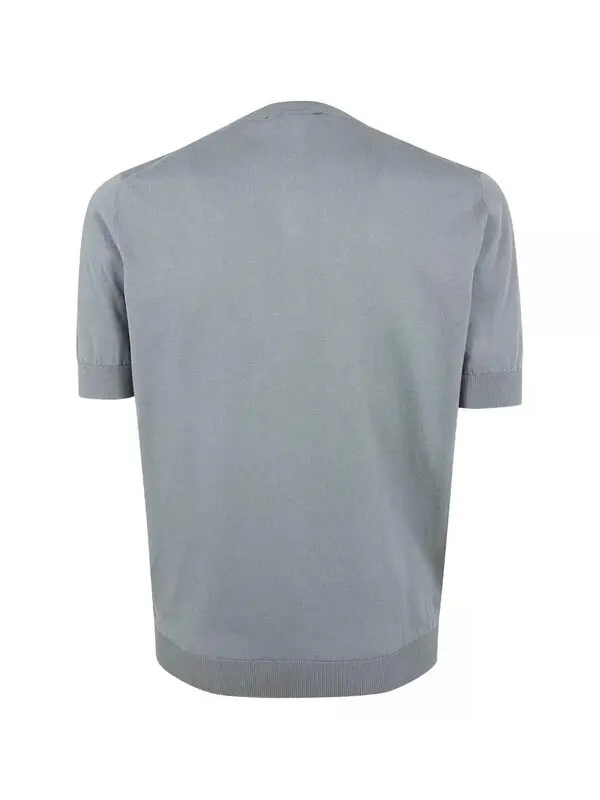 FILIPPO DE LAURENTIIS Button-placket Knitted T-shirt