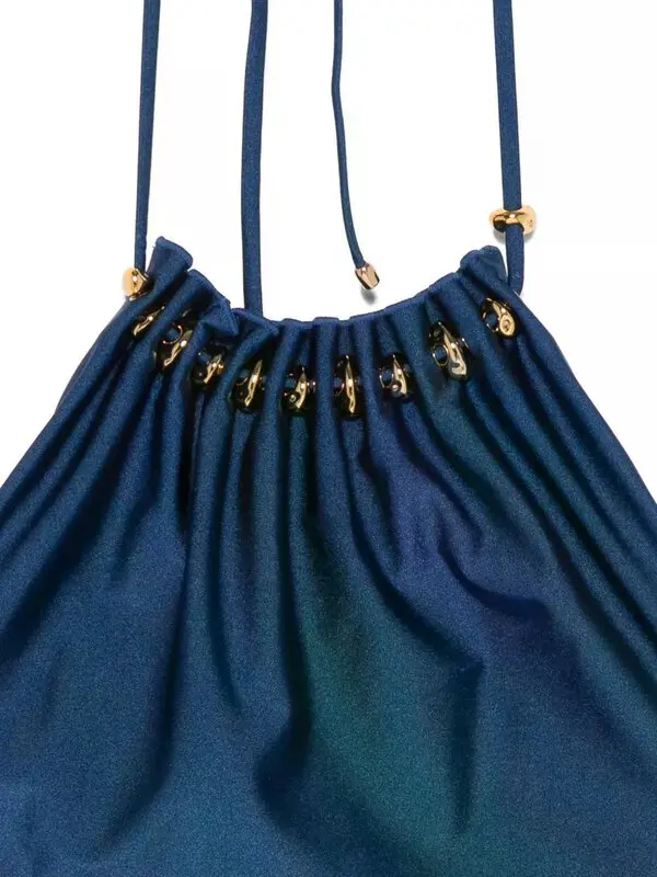 Zimmermann Aster Embellished Swimsuit - Blue