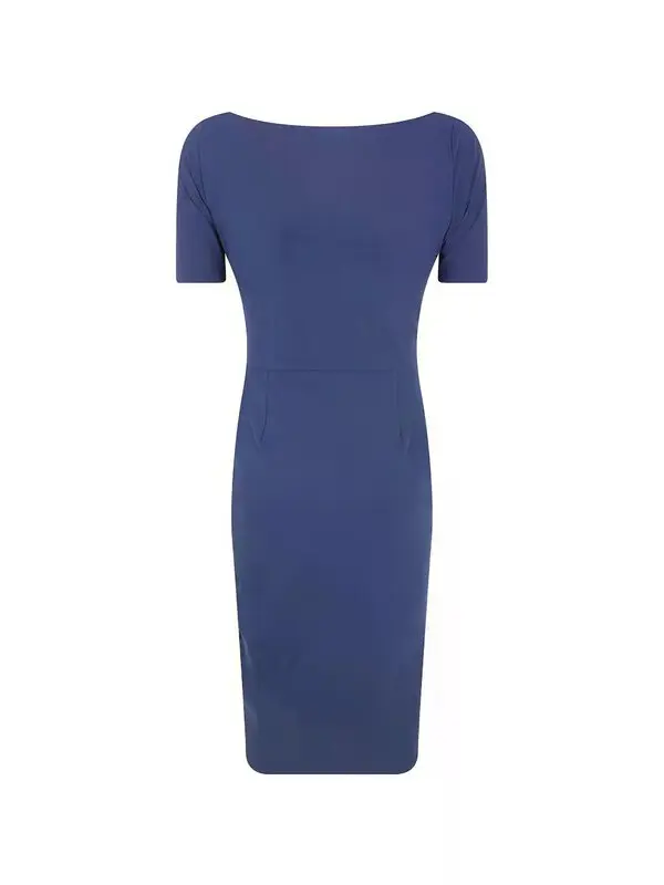 Chiara Boni La Petite Robe Ruched Wrap-design Midi Dress