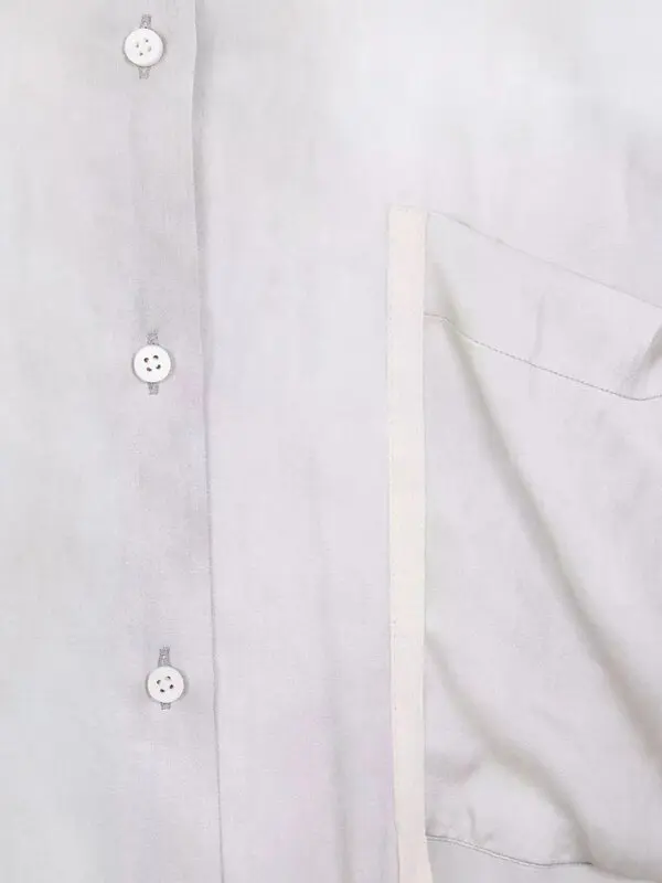 UMA WANG Asymmetric Silk Shirt - Grey